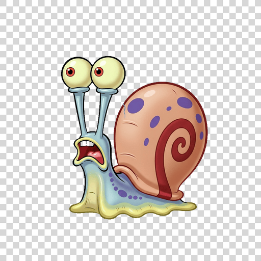Gary the Snail Fearful png Image For Free Download