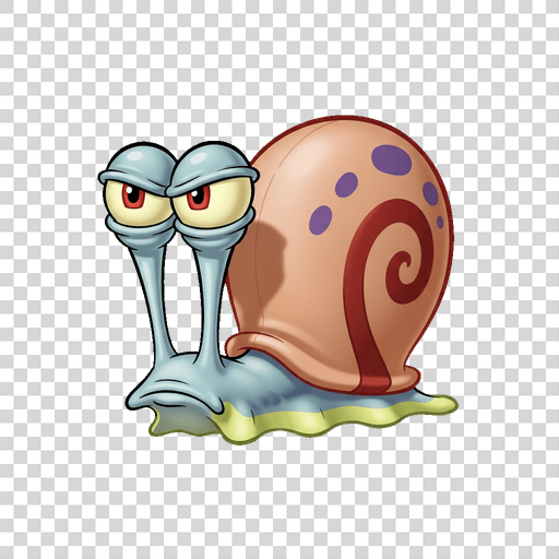 Gary the Snail Focused png Image For Free Download