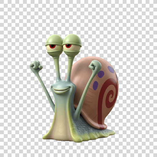 Gary the Snail Proud 3D png Image For Free Download