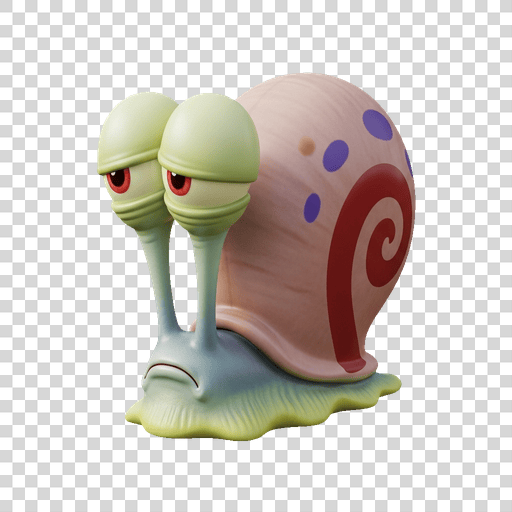 Gary the Snail Regretful 3D png Image For Free Download