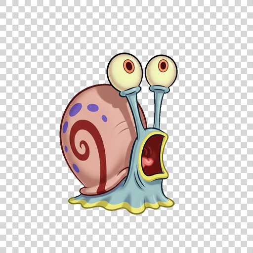 Gary the Snail Fearful png Image For Free Download