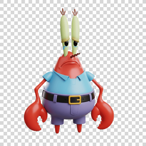 Mr Krabs Sad 3D png Image For Free Download