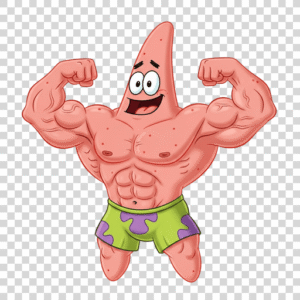 Patrick Star Bodybuilder png Image For Free Download