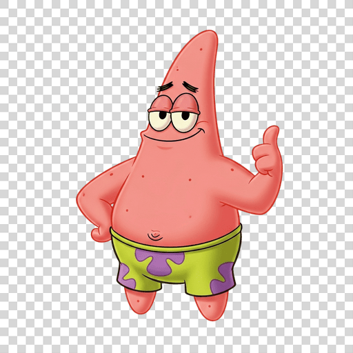 Patrick Star Confident png Image For Free Download