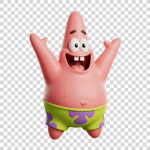 Patrick Star Happy 3D png Image For Free Download