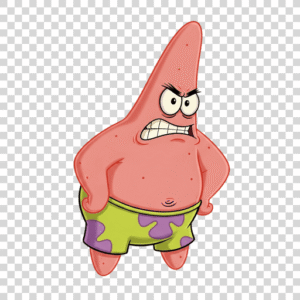 Patrick Star Hateful png Image For Free Download