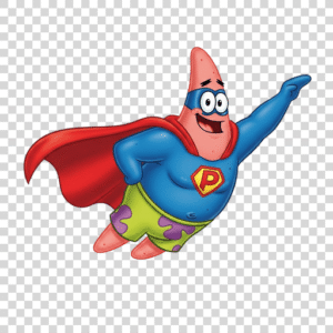 Patrick Star Superhero png Image For Free Download