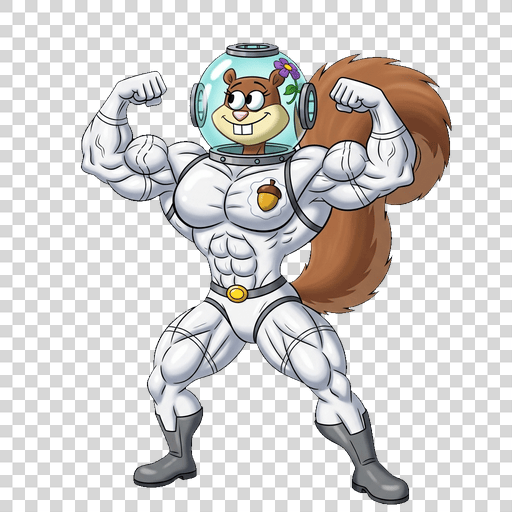 Sandy Cheeks Bodybuilder png Image For Free Download