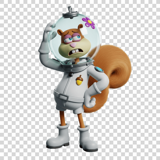 Sandy Cheeks Confused 3D png - Pngfy – Free Transparent PNG Images