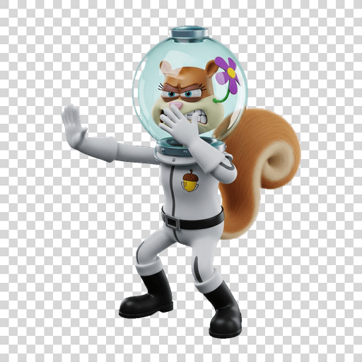 Sandy Cheeks Disgusted 3D png Image For Free Download