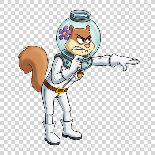 Sandy Cheeks Focused png Image For Free Download