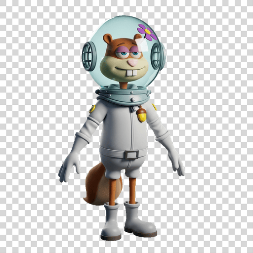 Sandy Cheeks Neutral 3D png Image For Free Download