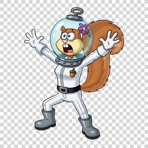 Sandy Cheeks Surprised png Image For Free Download