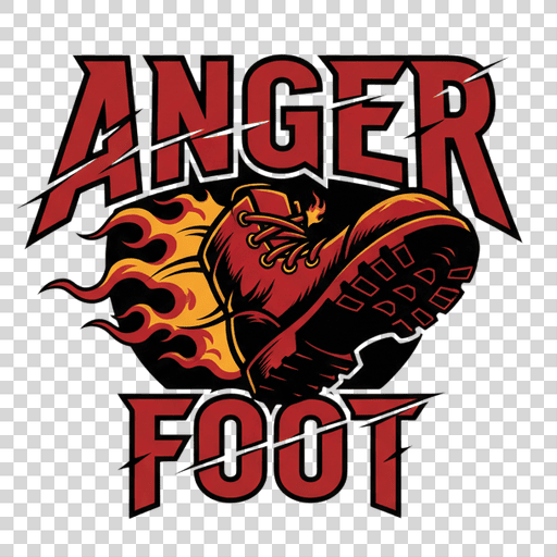 Anger Foot Logo PNG – Free HD Transparent File