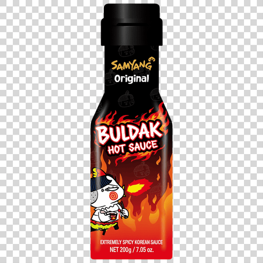 Buldak Hot Sauce PNG – Transparent Bottle Image