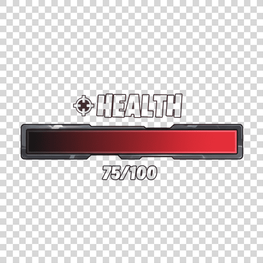 Fortnite Red Health Bar PNG – Free Transparent File