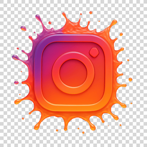 Transparent Instagram Splash Logo PNG – Free HD Download