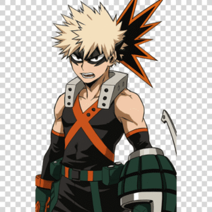 Bakugou PNG – Transparent My Hero Academia Character Render
