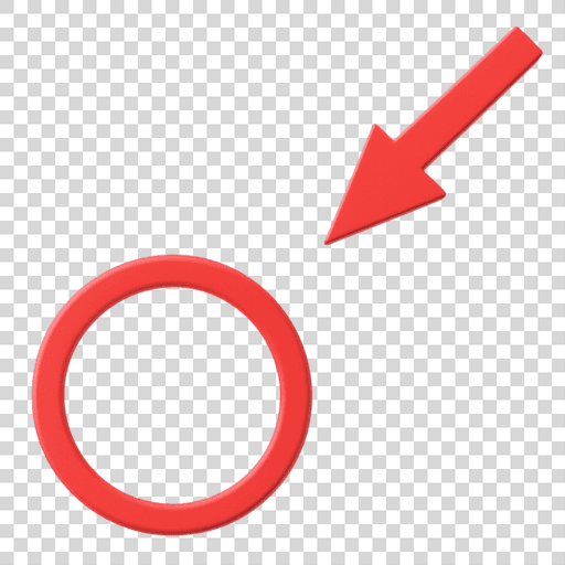 Clickbait red circle and arrow png overlay