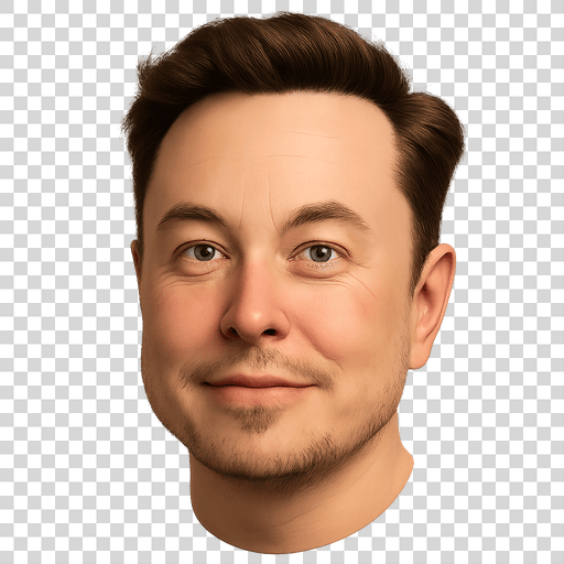 Elon Musk Face PNG – Free Transparent HD File