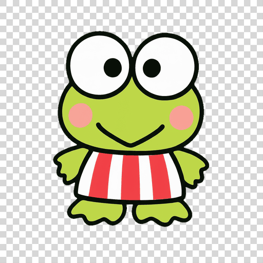 Keroppi PNG – Transparent Sanrio Frog Character Render