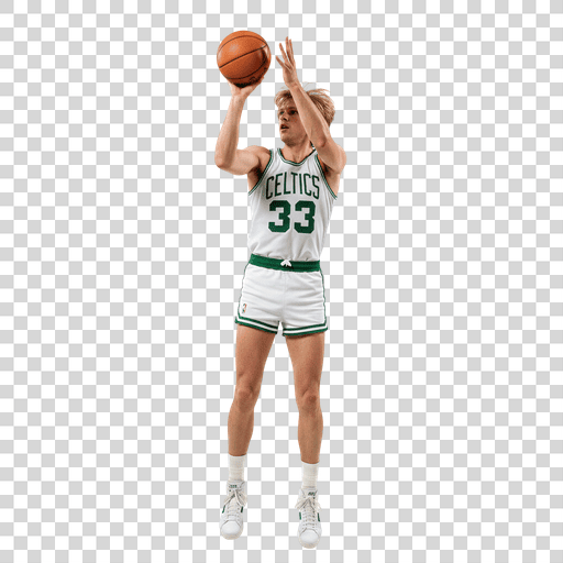 Larry Bird PNG – Transparent Basketball Legend Render