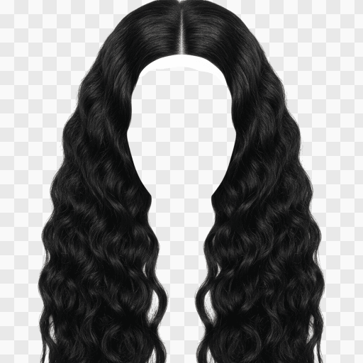 Baddie Hair PNG – Transparent Trendy Hairstyle Render