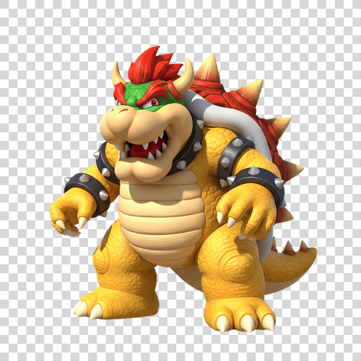 Bowser PNG – Transparent Super Mario Character Render