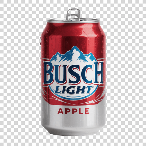 Busch Light Apple PNG – Transparent Beer Can Design