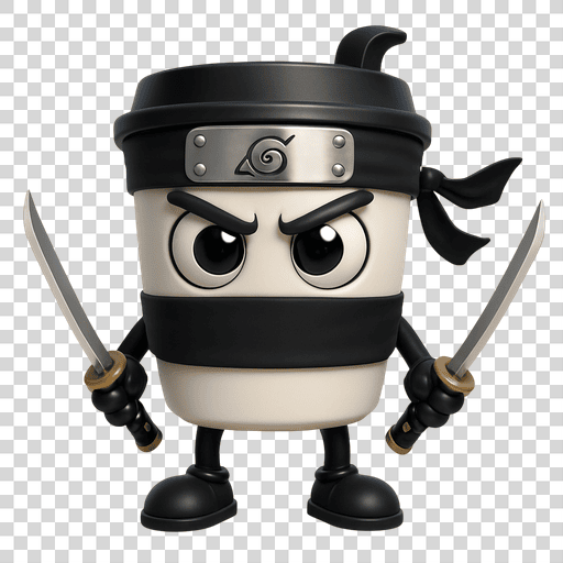 Cappuccino Assassino PNG – Transparent Meme Character Design