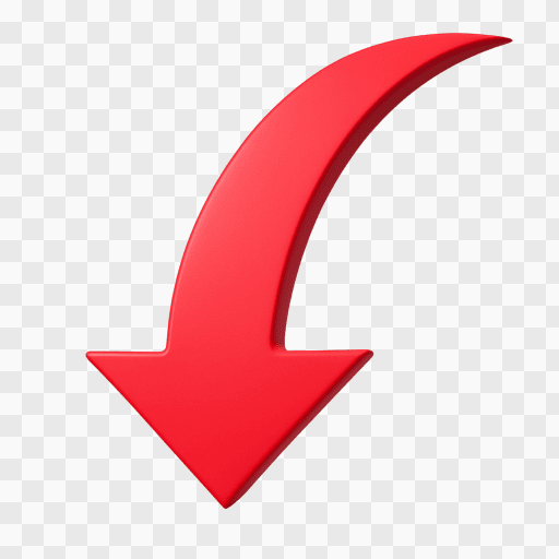 Clickbait Red Circle and Arrow Digital PNG