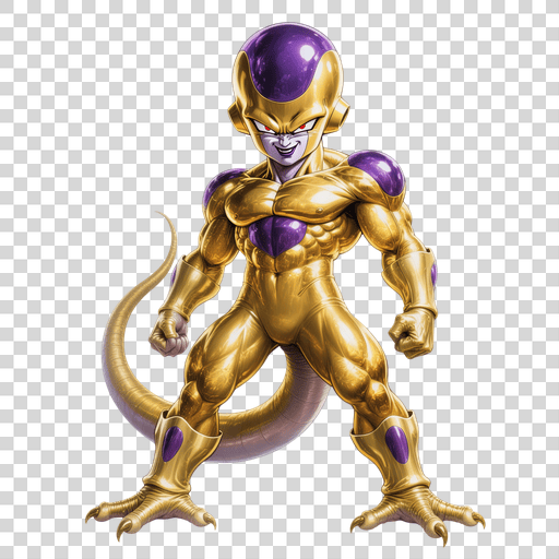 Golden Frieza PNG – Transparent Dragon Ball Character Render
