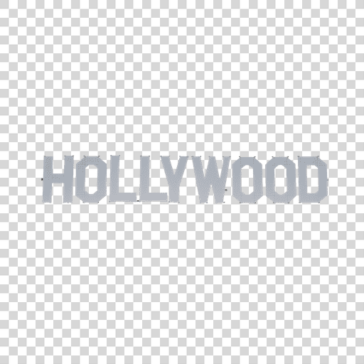 Hollywood Sign PNG – Transparent Landmark Render