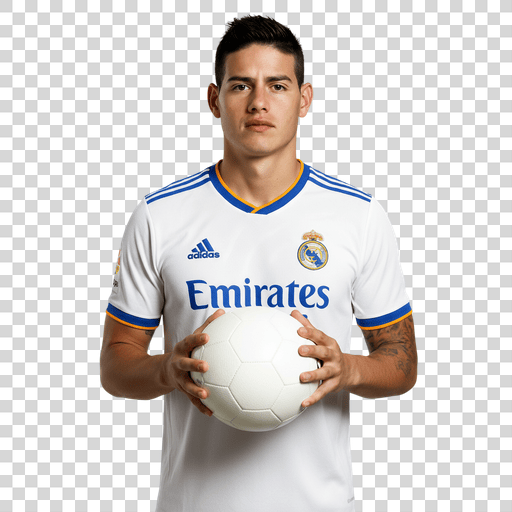 James Rodriguez PNG – Transparent Football Player Render