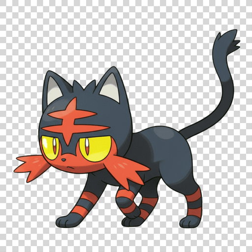 Litten PNG – Transparent Pokémon Fire Starter