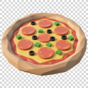 Roblox Pizza PNG – Transparent Game Item Render