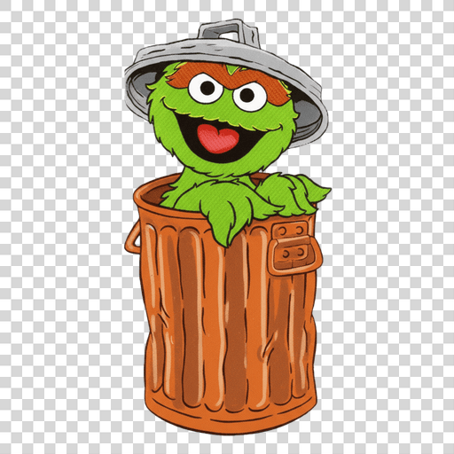 oscar the grouch png – Transparent Sesame Street Character