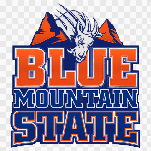 Blue mountain state logo png for design