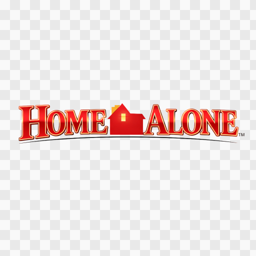 Home alone logo png for design
