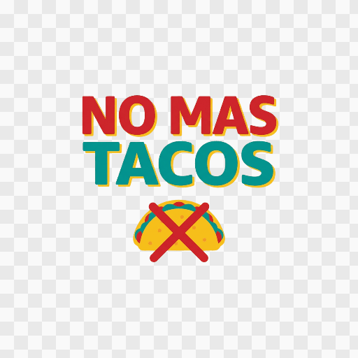 Logo no mas tacos png clean cut out