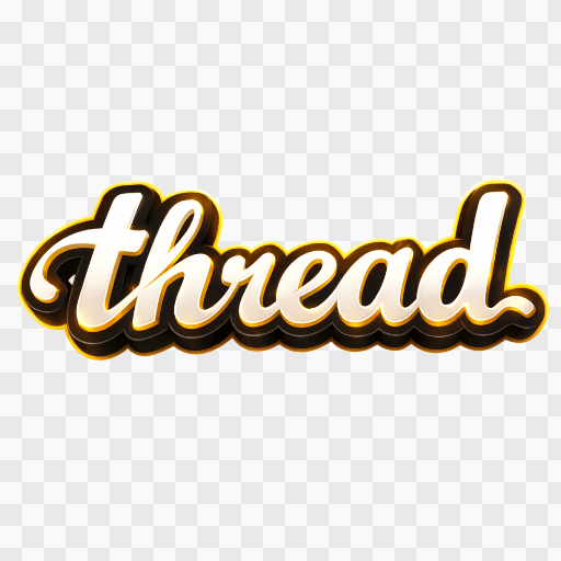 Instagram threads logo png isolated transparent