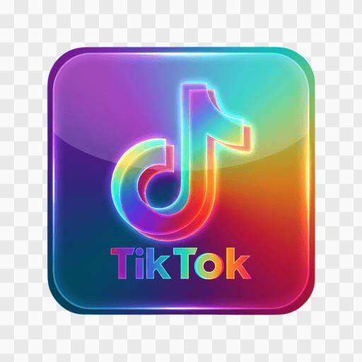 Tiktok logo png for social media design