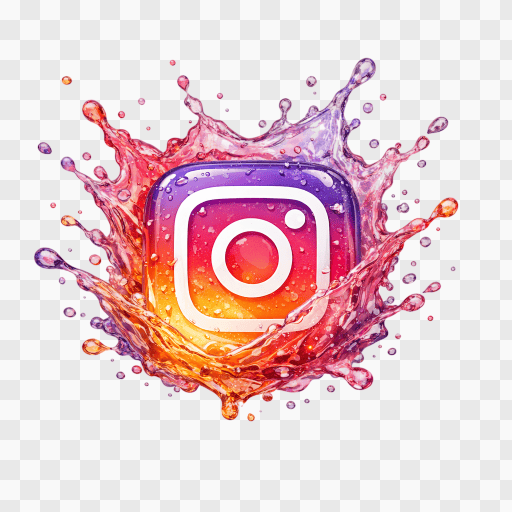 transparent instagram splash logo hd png