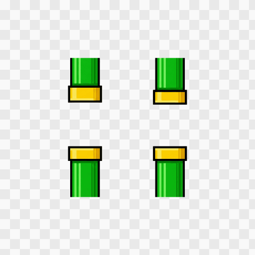 Flappy bird pipe png editable cut out