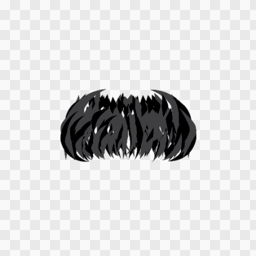 Hitler moustache png isolated transparent