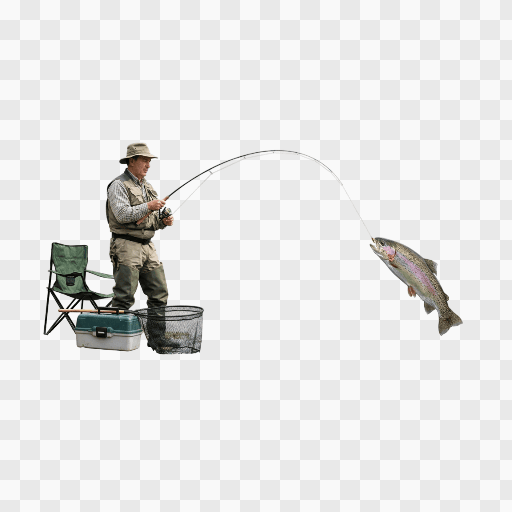 Png fishing isolated transparent