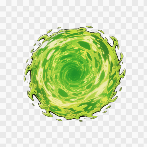 Rick and morty portal png clean cut out