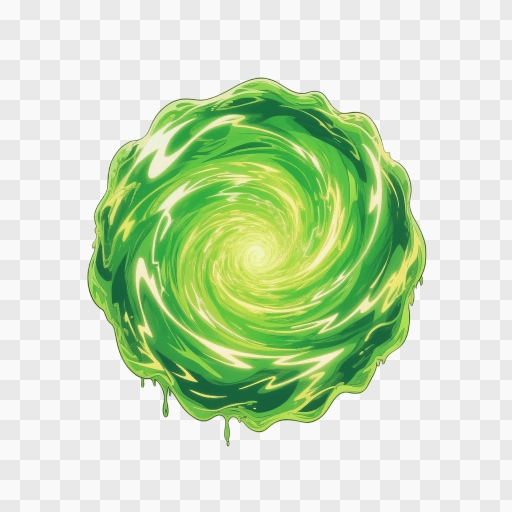 Rick and morty portal png transparent