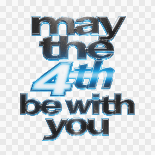 Transparent may the 4th be with you png clean transparent background