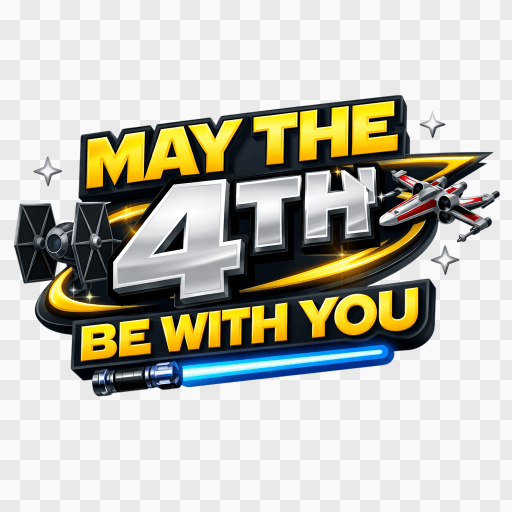Transparent may the 4th be with you png for posters